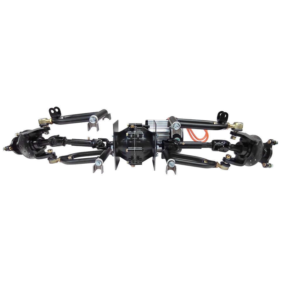 Front + Rear Axle Kit 1000W 1500W Differential Motor Tire for Mower ATV ...