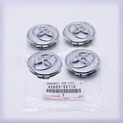 OEM GENUINE TOYOTA COROLLA PRIUS YARIS WHEEL CENTER HUB CAP SET OF 4 ...