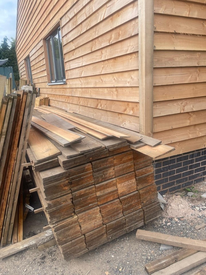 Larch Cladding Feather Edge Boards (English) 4.8m And 3.6m | eBay UK