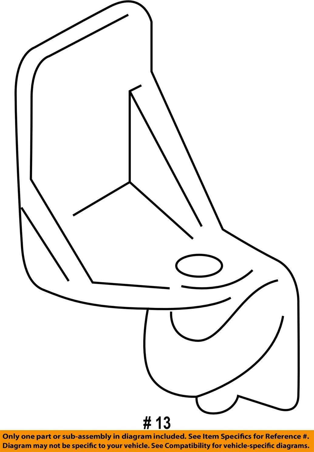 GM OEM 96-24 Express 1500 Back Door Lock Hardware-Lower Hinge 15994458 ...