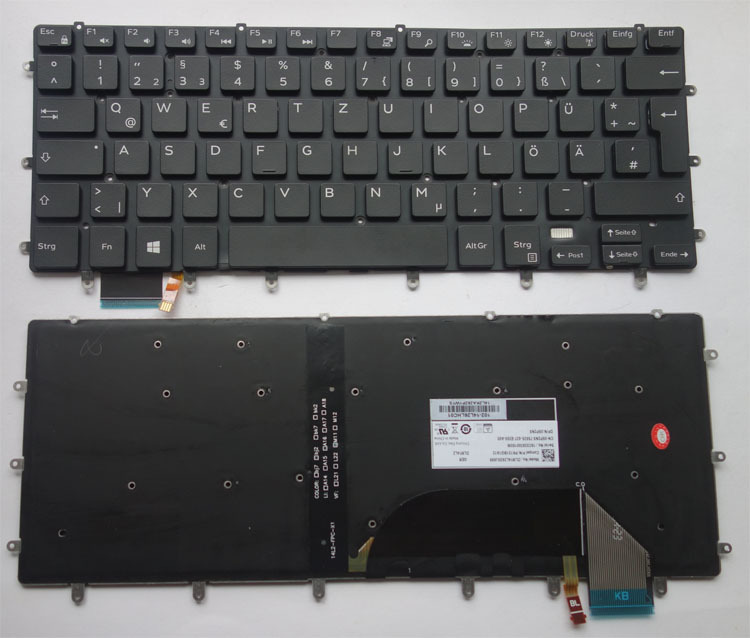 Tastatur DELL Precision 5510 m5510 Keyboard backlit QWERTZ Beleuchtung ...