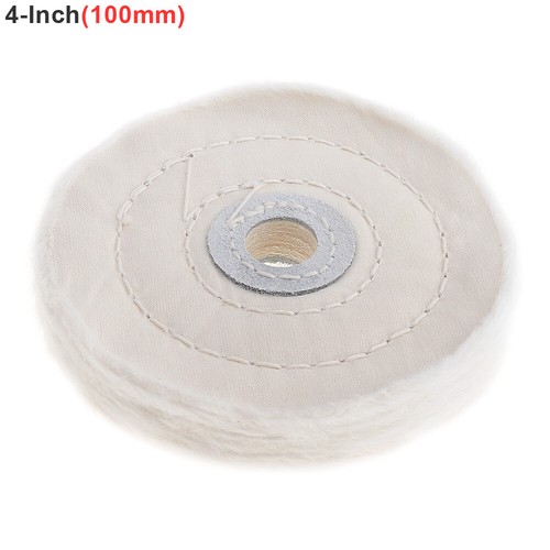 4 Inch T-shaped Cotton Cloth Polishing Wheel Flannel Mirror Polishing ...