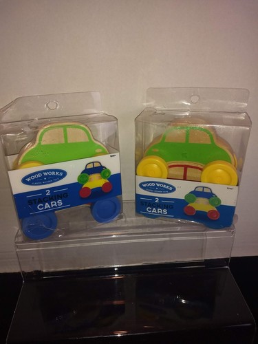 Wood Works Stacking Cars Classic Wooden Toys/ New in Pak/ Lot of 2 H4 ...