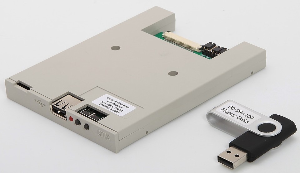 Floppy Drive To USB Converter Upgrade Kit Emulator Fr Brother ULT2001 ...