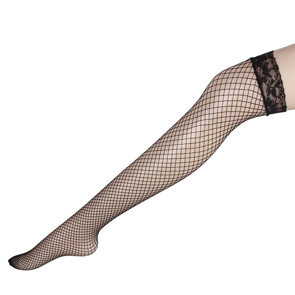Women Ladies Sexy High Thigh Long Tube Beautiful Leg Fishnet Sheer Mesh ...