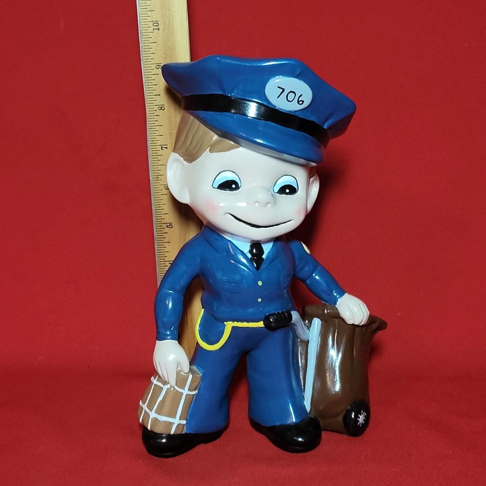Vintage Ceramic Mailman Figurine Atlantic Mold Company | eBay