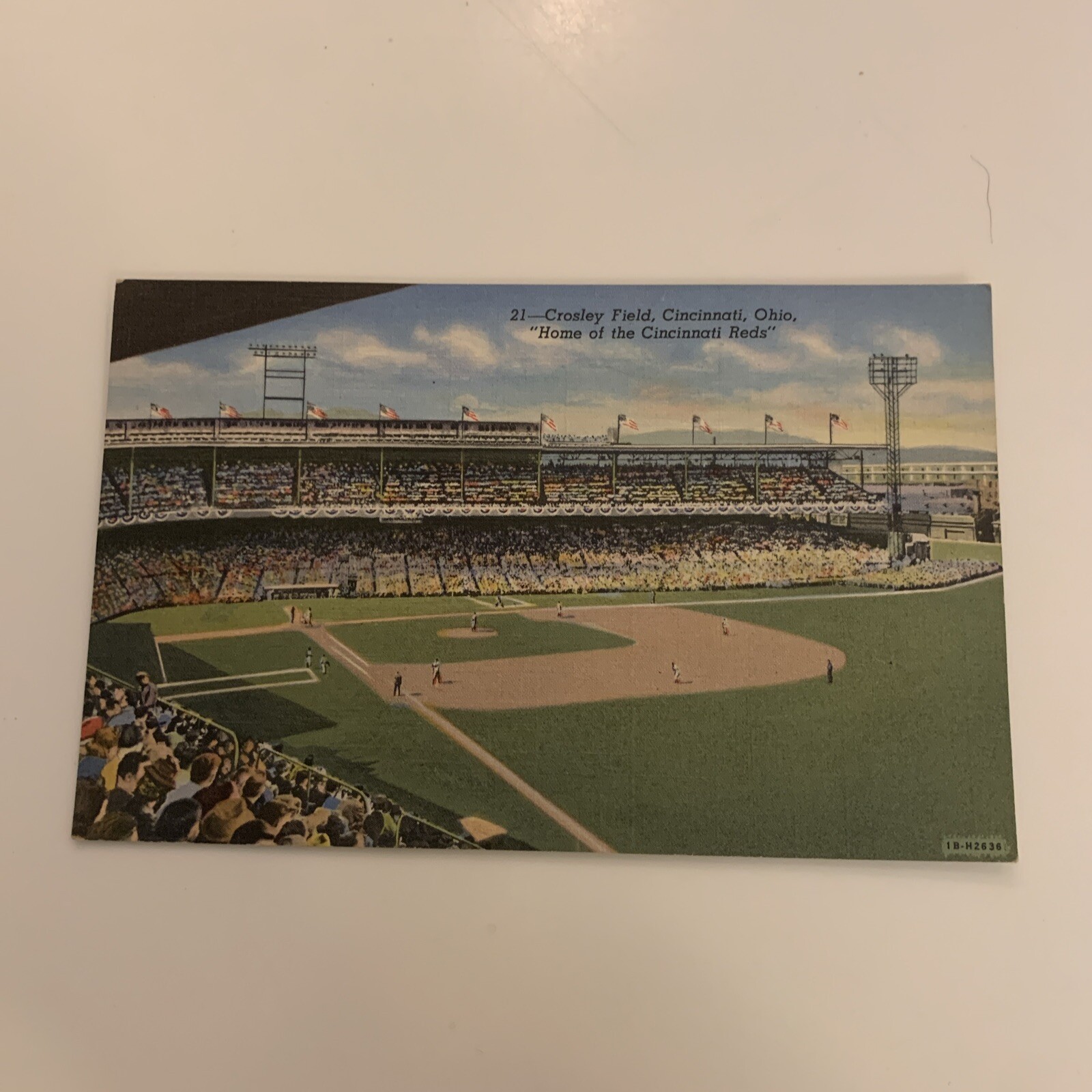 Ohio Crosley Field Home of the Cincinnati Reds Baseball MLB Linen ...