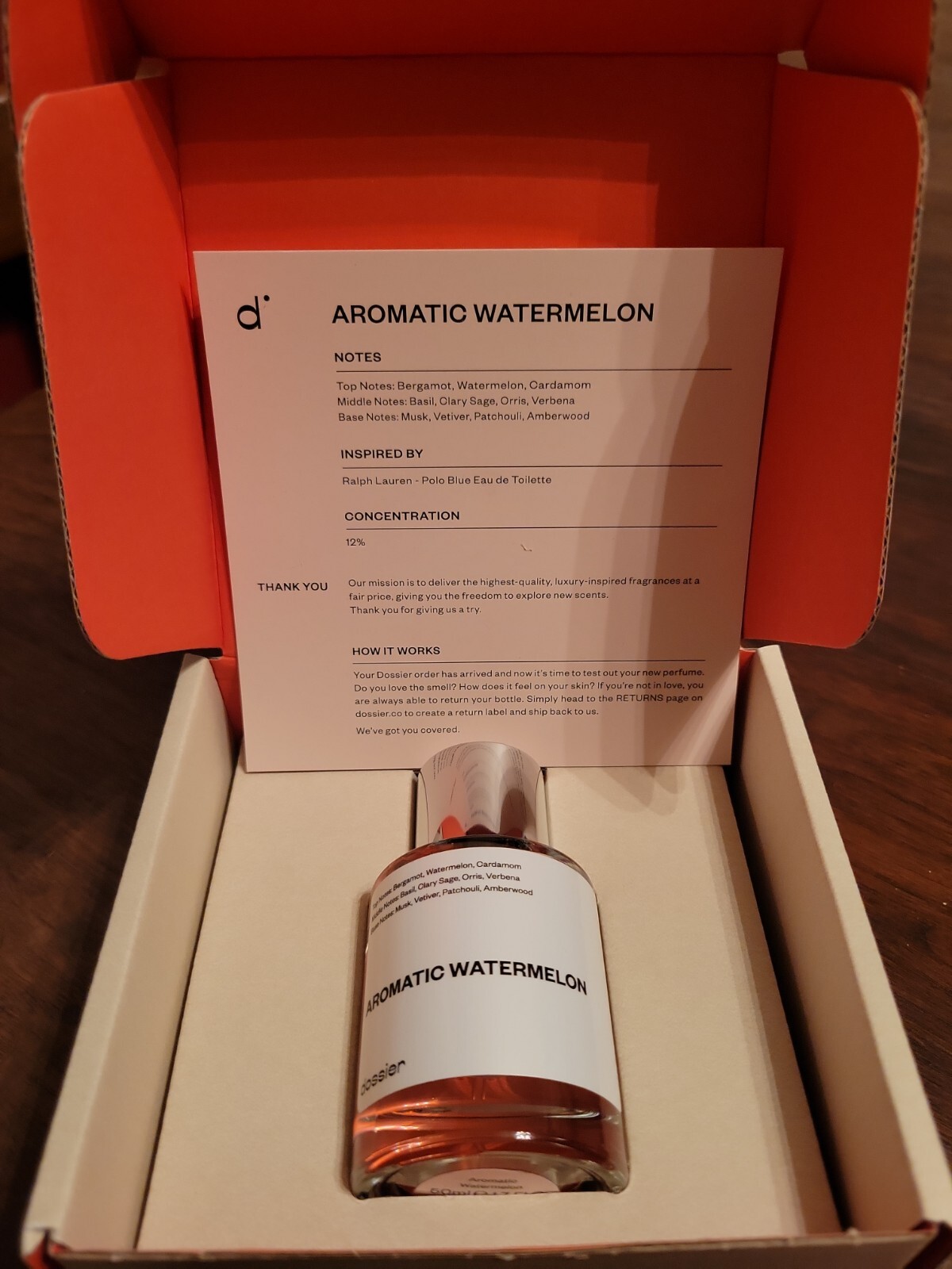 Dossier Aromatic Watermelon Fragrance for Men 1.7oz. Great Gift ️💙 | eBay