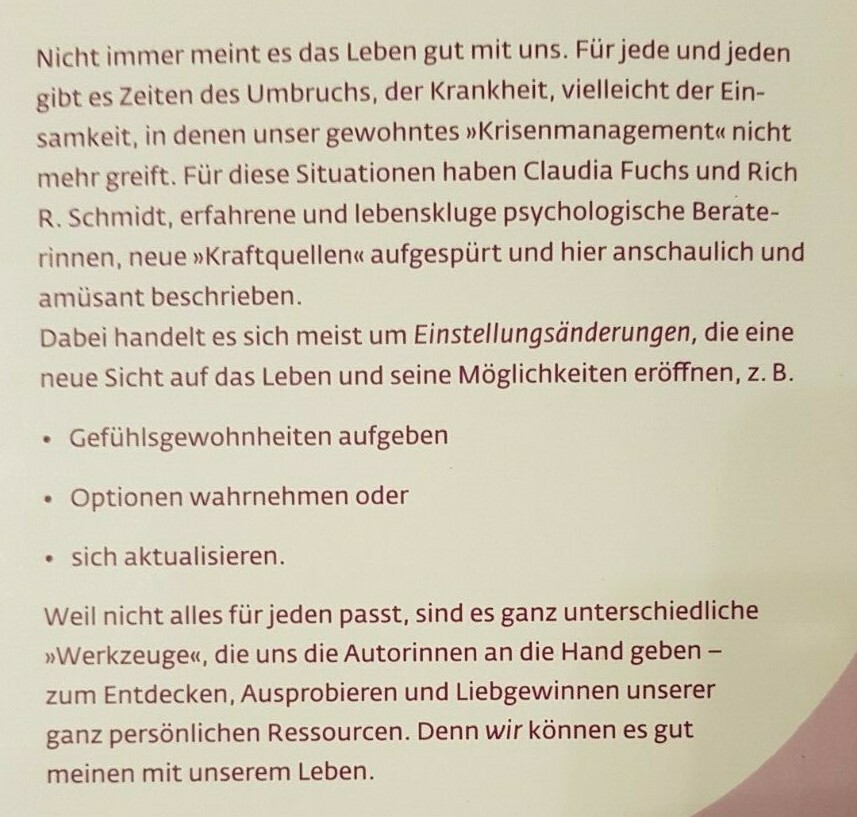 Kraftquellen – Persönliche Ressourcen für gute und schlechte Tage v ...