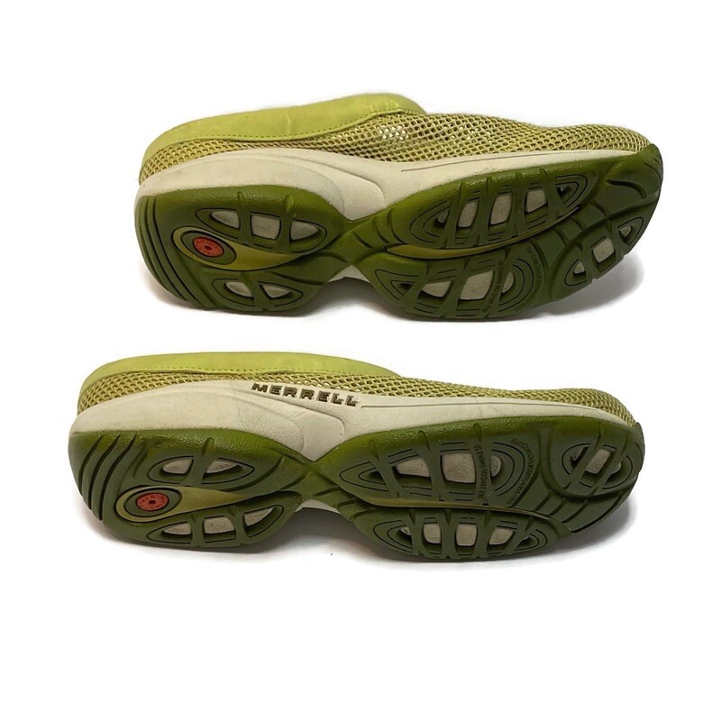 Merrell Primo Vent Spring Green Mesh Air Cushion Slip On Clogs Size 9.5 ...