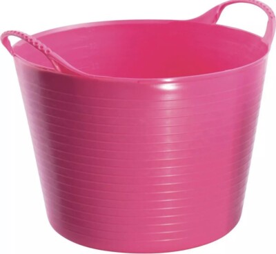 Flexible Garden Builders Storage Tub Trug Bucket 14L - Pink | eBay