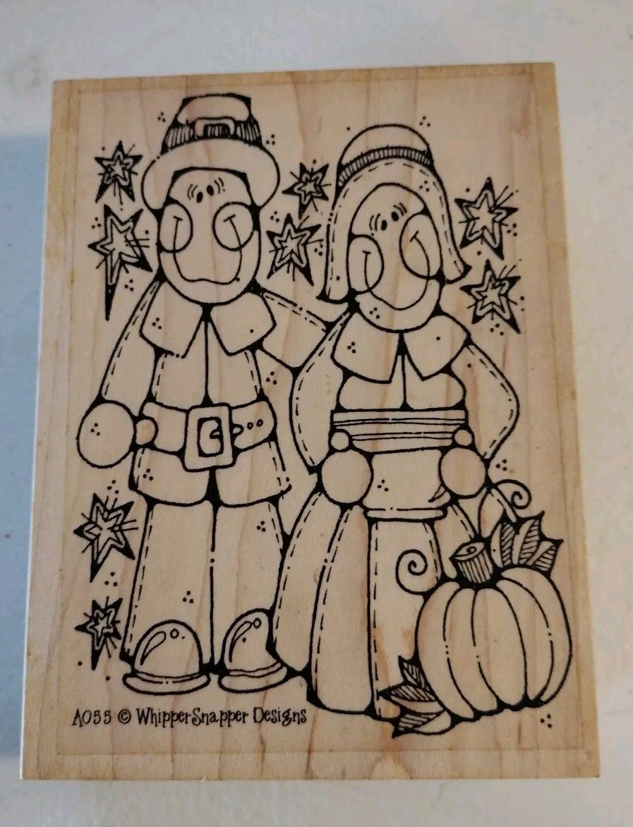 Whipper Snapper Designs Pilgrims Rubber Stamp | eBay