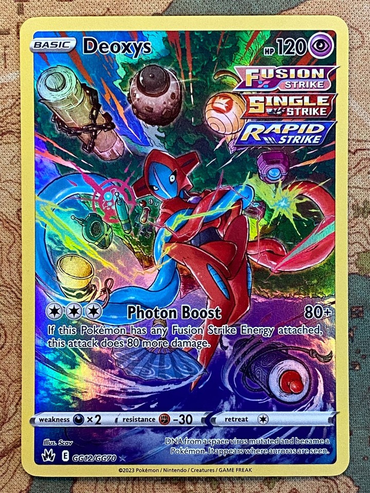 Pokemon Card TCG - Deoxys GG12/GG70 Ultra Rare Crown Zenith Galarian ...
