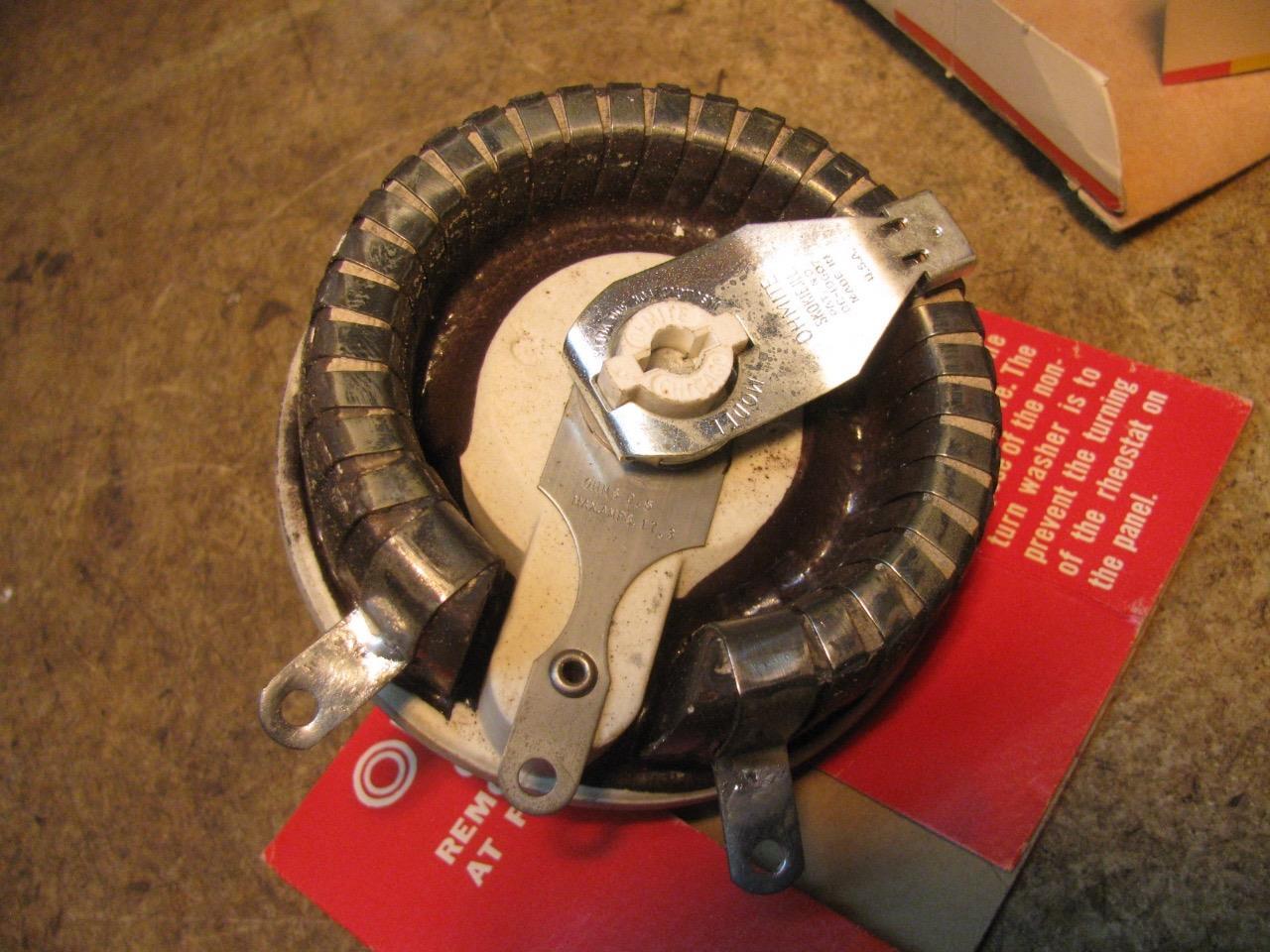 Ohmite Rheostat Model L Series A Part Number 0524 | eBay