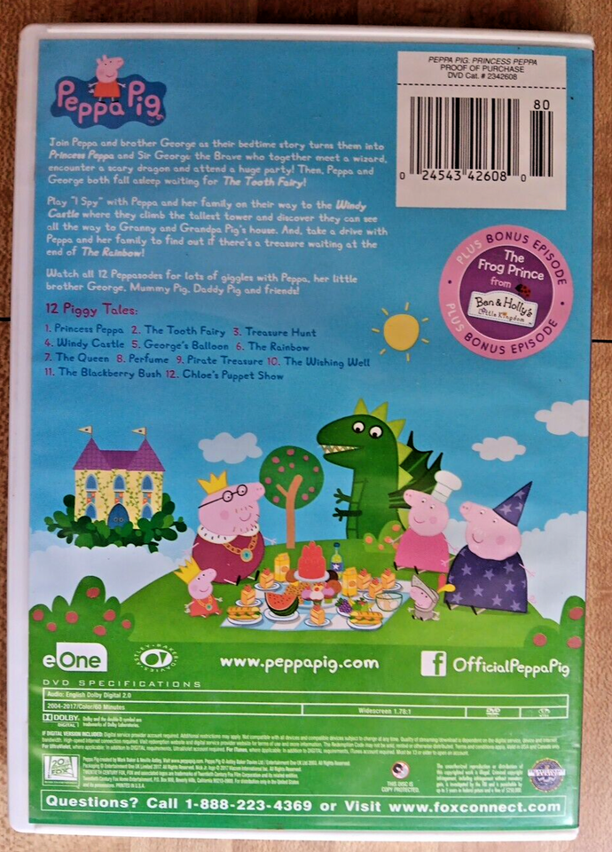 Peppa Pig: Princess Peppa (DVD) -- Very Good w/ Fast Shipping OS2 ...