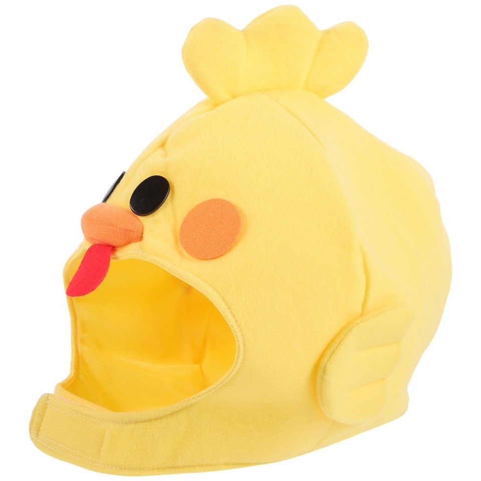 Cute Plush Animal Hat Chick Mask Hat Headgear Photo Shoot Prop Dress-up ...