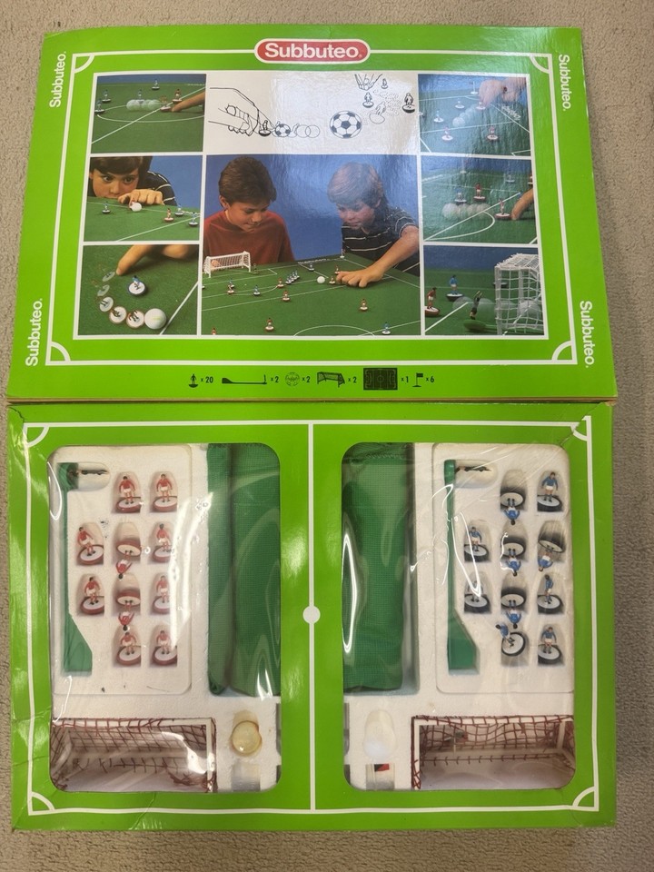 Subbuteo table soccer - almost complete (red & blue teams) | eBay UK