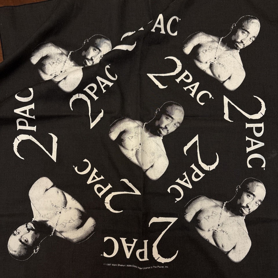 Afeni Shakur Vintage 1997 Tupac 2 Pac Bandana Rap Hip Hop Anubis ...