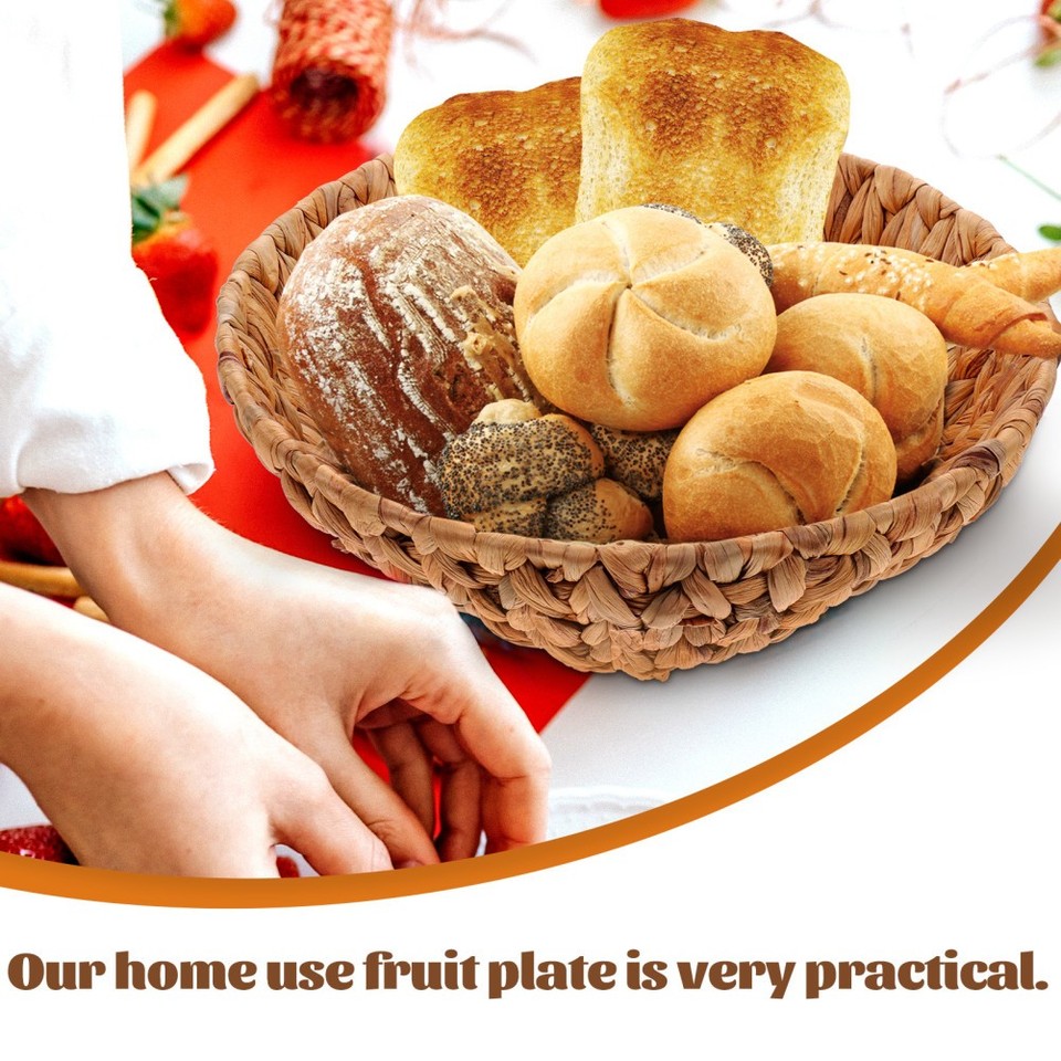 Fruit Woven Basket Living Room Tabletop Bread Baskets for Countertop ...