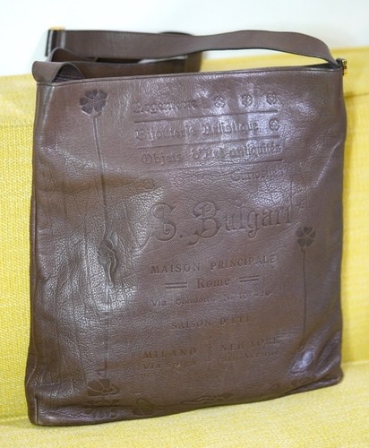 BVLGARI Highest Grade Collection Shoulder Bag Leather Made in Italy ...