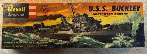 REVELL 1/250 USS Buckley Destroyer Escort kit 1957 #H355:169 RARE FREE ...