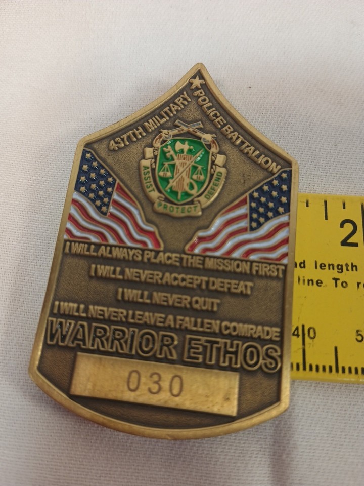 437TH MILITARY POLICE BATTALION ,Police Battalion #030 CHALLENGE COIN ...
