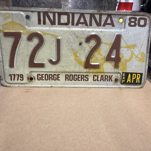 Vintage 1990 Bus INDIANA License Plate - Crafting Birthday MANCAVE slf ...