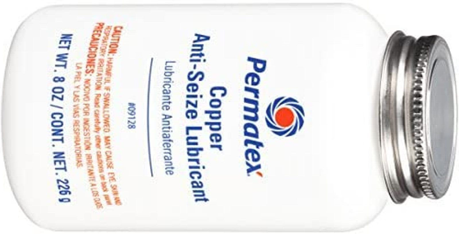 Permatex 09128 Copper Anti-Seize and Thread Lubricant 8 oz Brush-Top ...