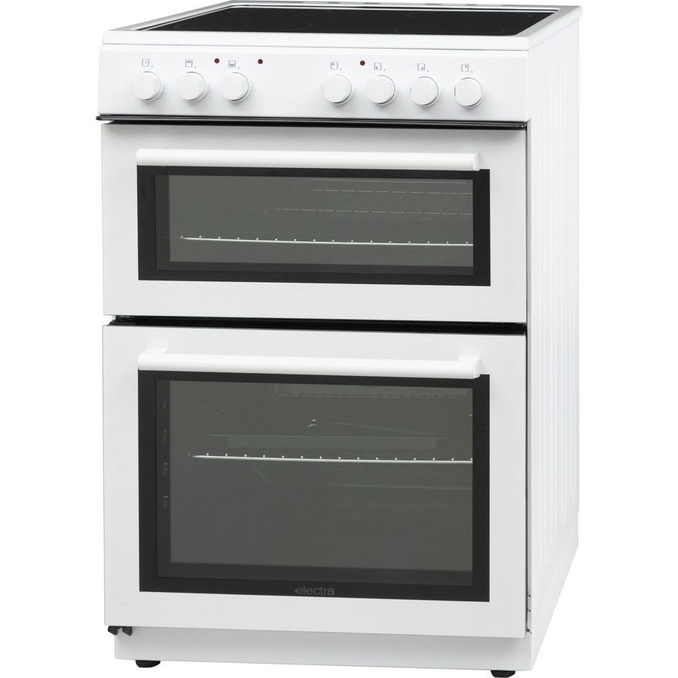 Electra TCR60W-2 60cm Free Standing Electric Cooker with Ceramic Hob ...
