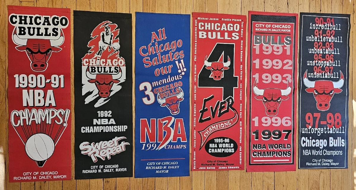 Chicago Bulls Championship Banners