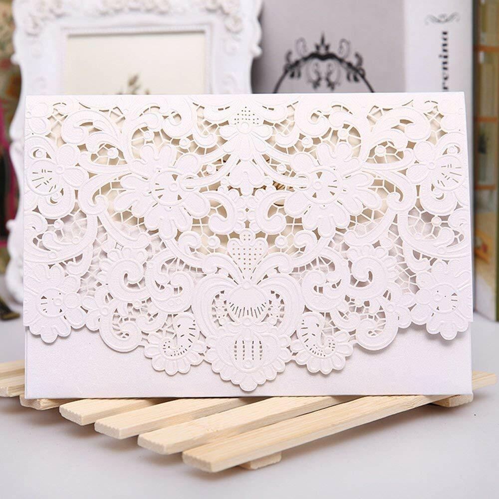 Lace Wedding Invitations Printing Rustic Wedding Invitation, Vintage