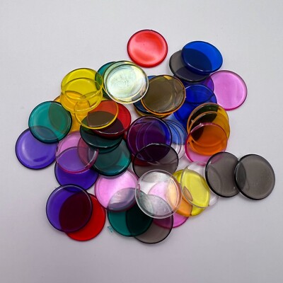 15mm Plastic Counters - Transparent - Tiddly Winks - Quantitys See ...