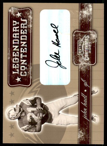 2001 Playoff Contenders Legendary Autographs John Hadl #LC-36 | eBay