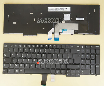 For Lenovo Thinkpad E570 E570c E575 Keyboard French Clavier 01AX213 SG ...