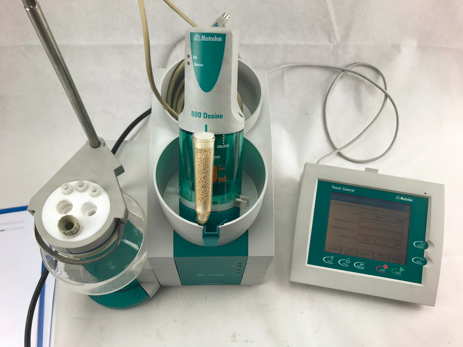Metrohm 841 Titrando + 803 Ti Stand + 800 Dosino Touch Control with ...