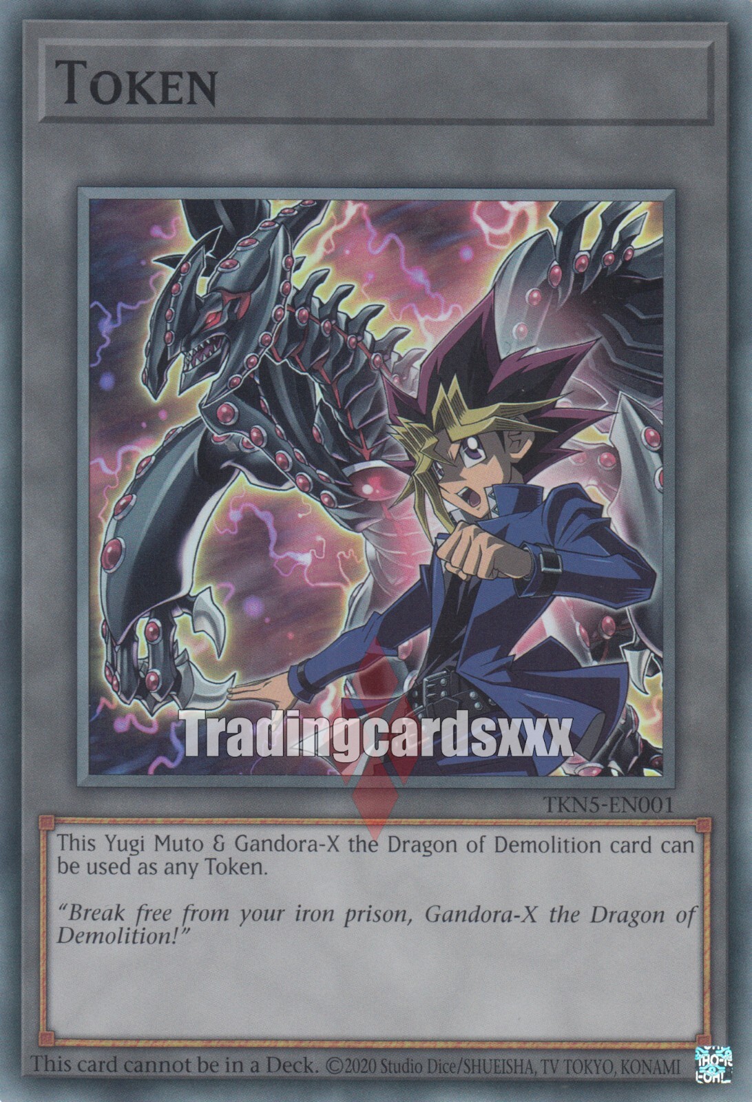Yu-Gi-Oh! Token "Yugi Muto & Gandora-X" : SR LEDE / TKN5-EN001 | eBay UK