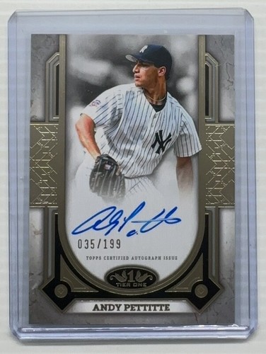 2024 Topps Tier One Andy Pettitte Autograph Auto #035/199 Yankees | eBay
