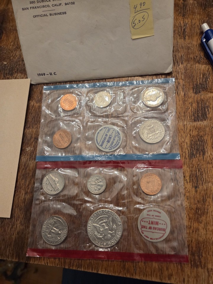 1969 special mint set. Uncirculated for 1969. Original from us mint. | eBay