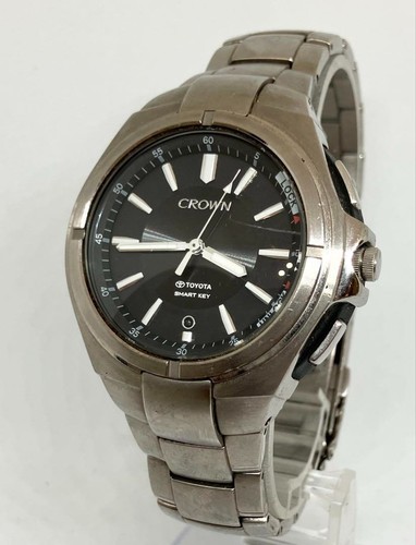 Toyota Crown Smart Key Watch Solar Titanium Integrated Remote Control ...