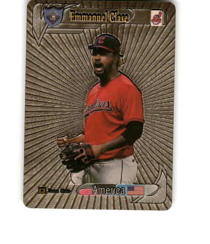 GOLD Emmanuel Clase Card Cleveland Guardians Baseball Card | eBay