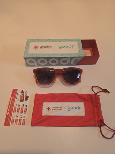 Limited Edition Goodr Sunglasses Red Cross Polarized Running Hiking ...