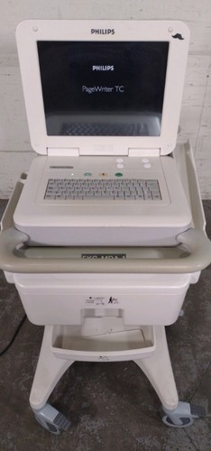 PHILIPS PAGEWRITER TC70 ECG/EKG MACHINE W/ ACQUISITION MODULE -CART NOT ...