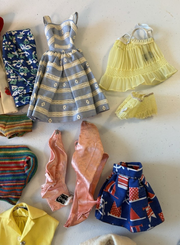 Vintage 60s Barbie 55 Pc Lot of Clothing & Accessories~tagged Japan to ...