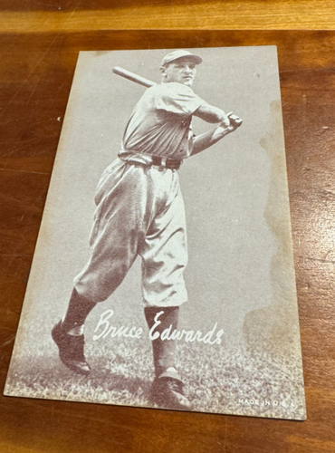 Exhibit Supply Arcade Card 3 baseball players - Edwards, Hutchinson ...