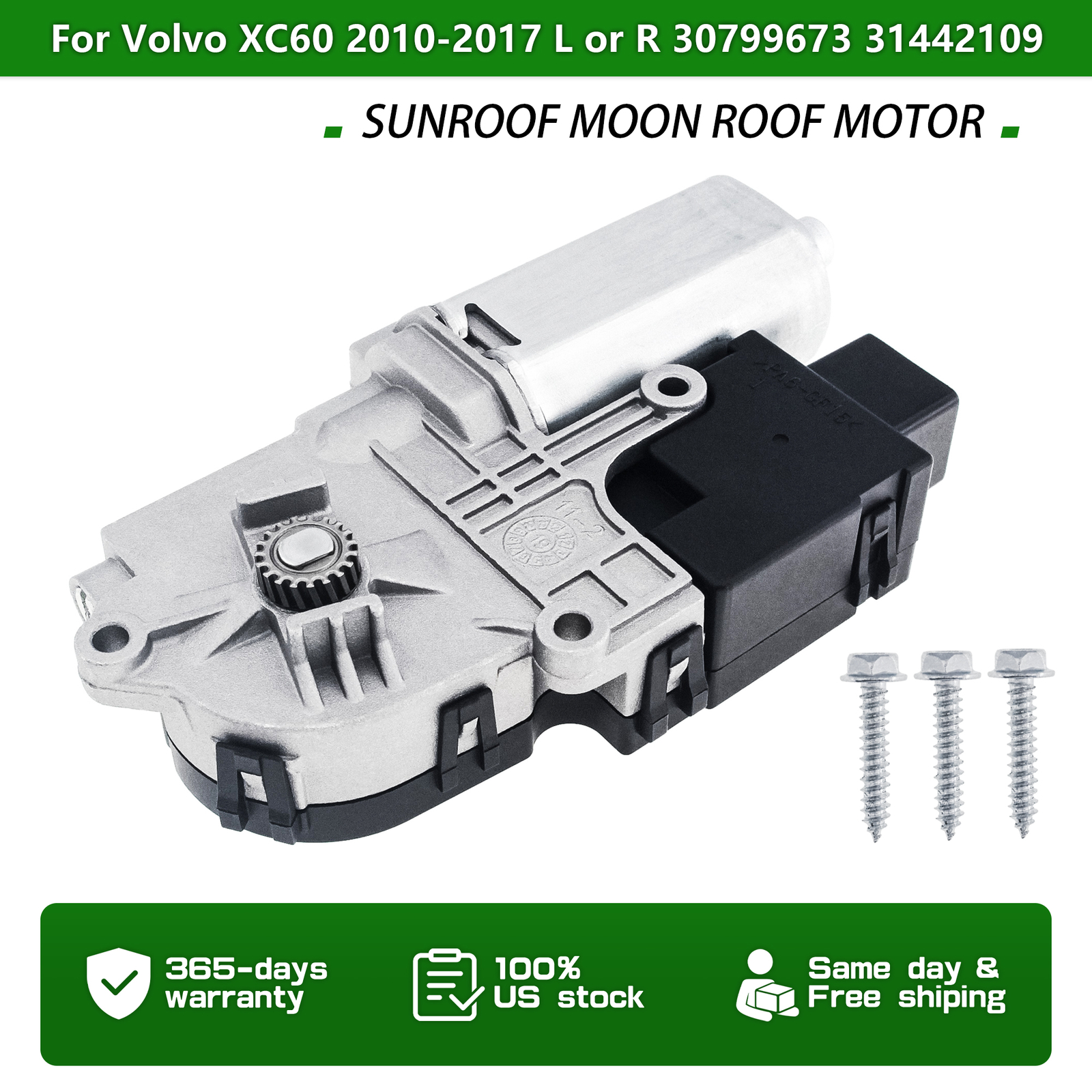 Sunroof Moon Roof Motor for Volvo XC60 2010-2017 Left or Right 30799673 ...