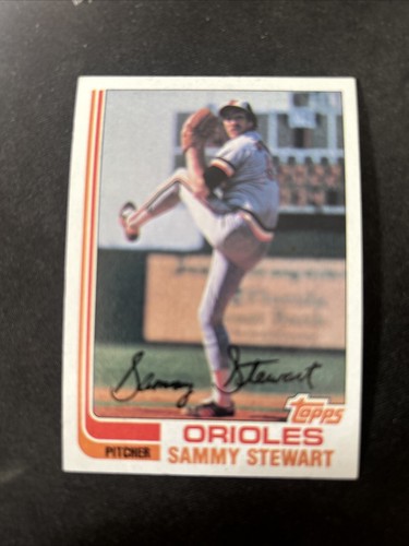 1982 Topps Baseball Card #679 Sammy Stewart Baltimore Orioles NmMt Free ...