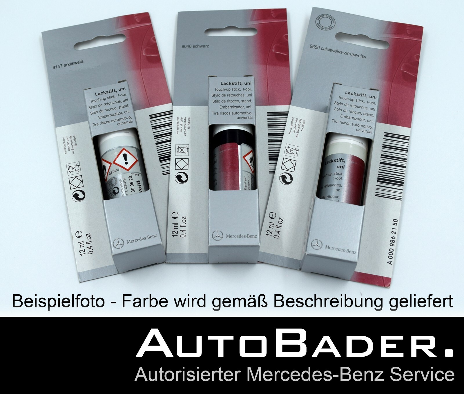 Mercedes-Benz Lackstift Arktikweiß Uni 12ml - 9147 online kaufen | eBay.de