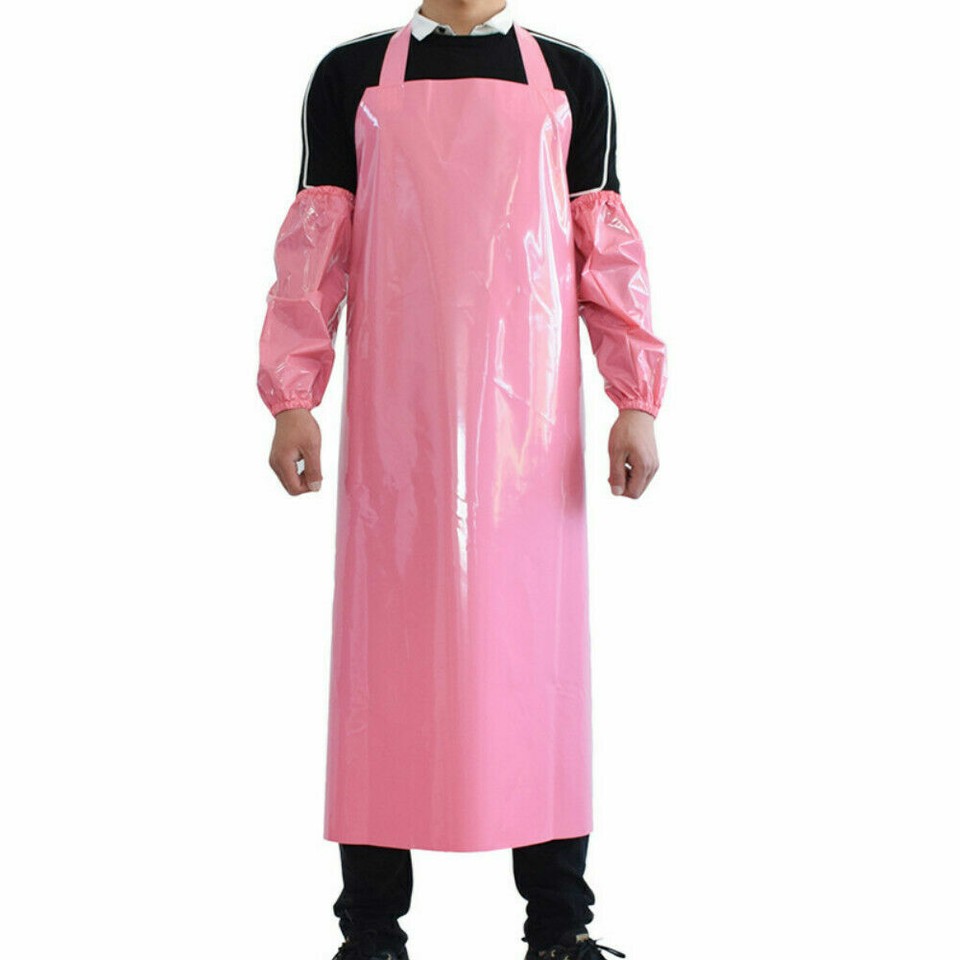 TPU Waterproof Apron Acid Alkali Resistance Kitchen Overall Pinafore ...