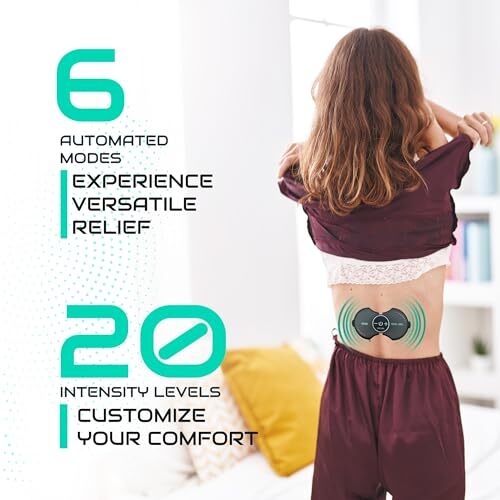 1000 Wireless Tens Unit for Pain - Mini Tens Massager Portable Muscle ...