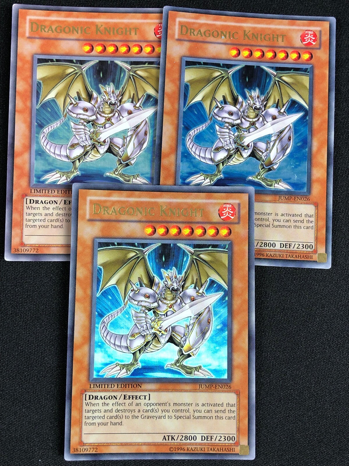 YUGIOH DRAGONIC KNIGHT JUMP-EN026 ULTRA X3 PLAY/WEAR | eBay
